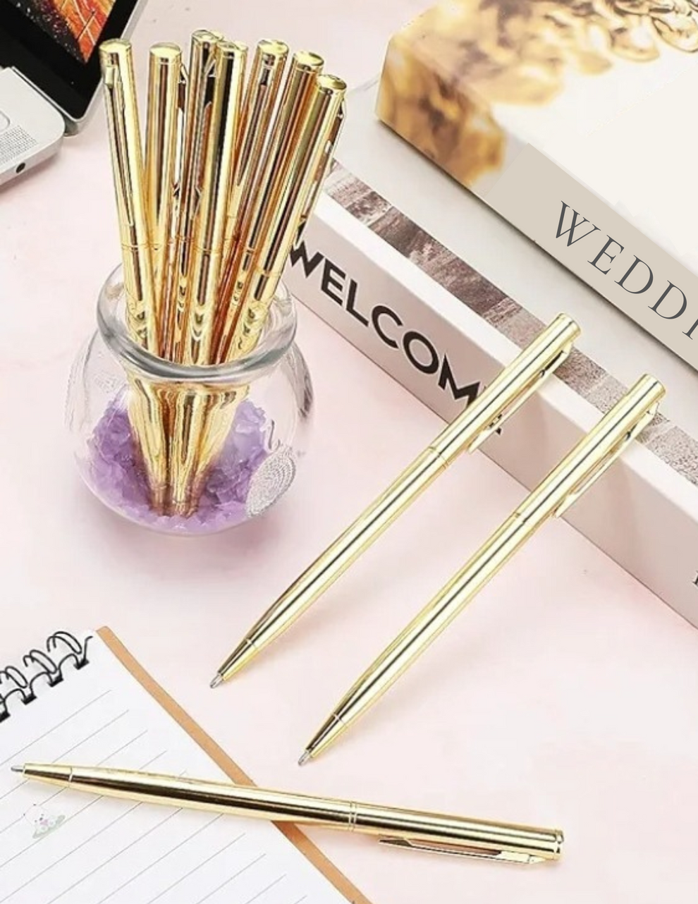 Gold Metal Pen – Complete Weddings